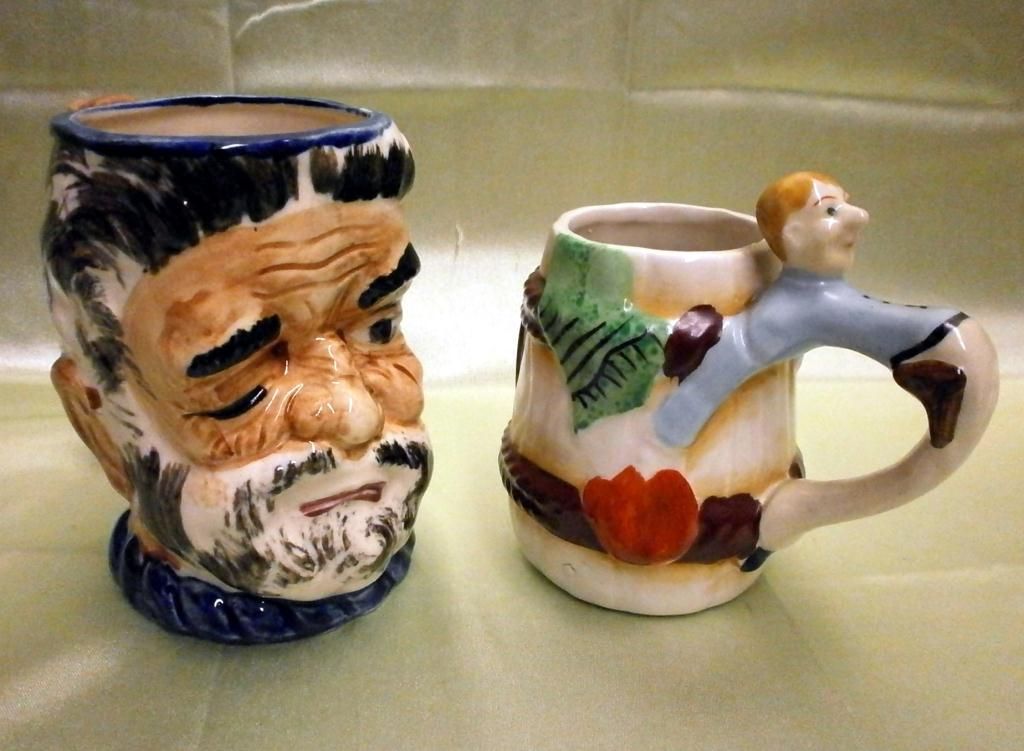 8 Occupied Japan Ceramic Mugs & Decoratives