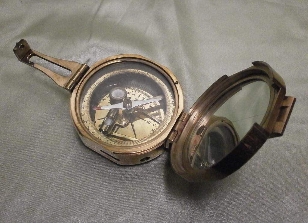 Natural Sine India Brass Nautical Compass