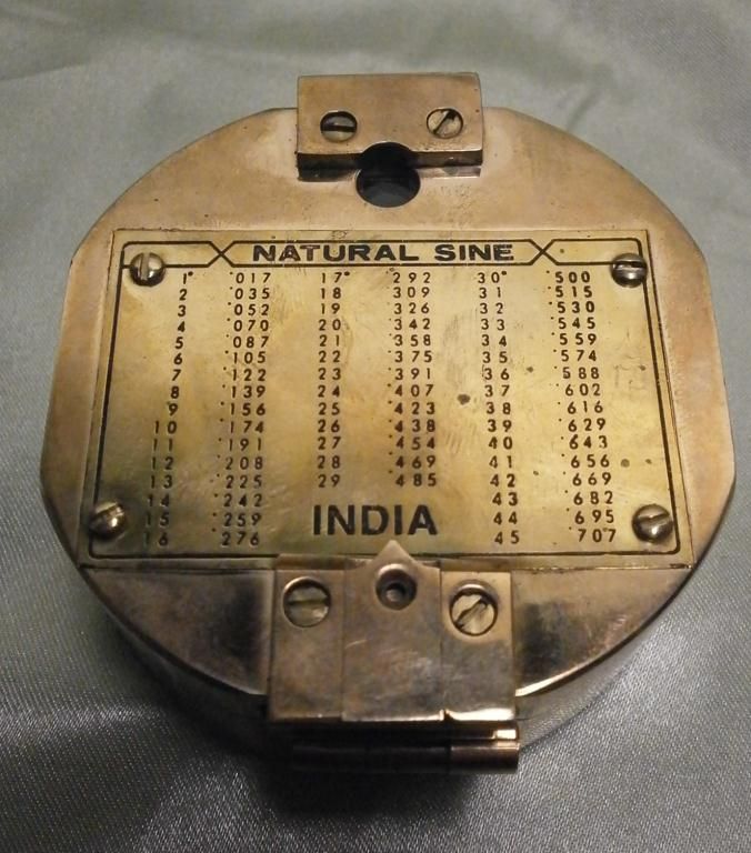 Natural Sine India Brass Nautical Compass