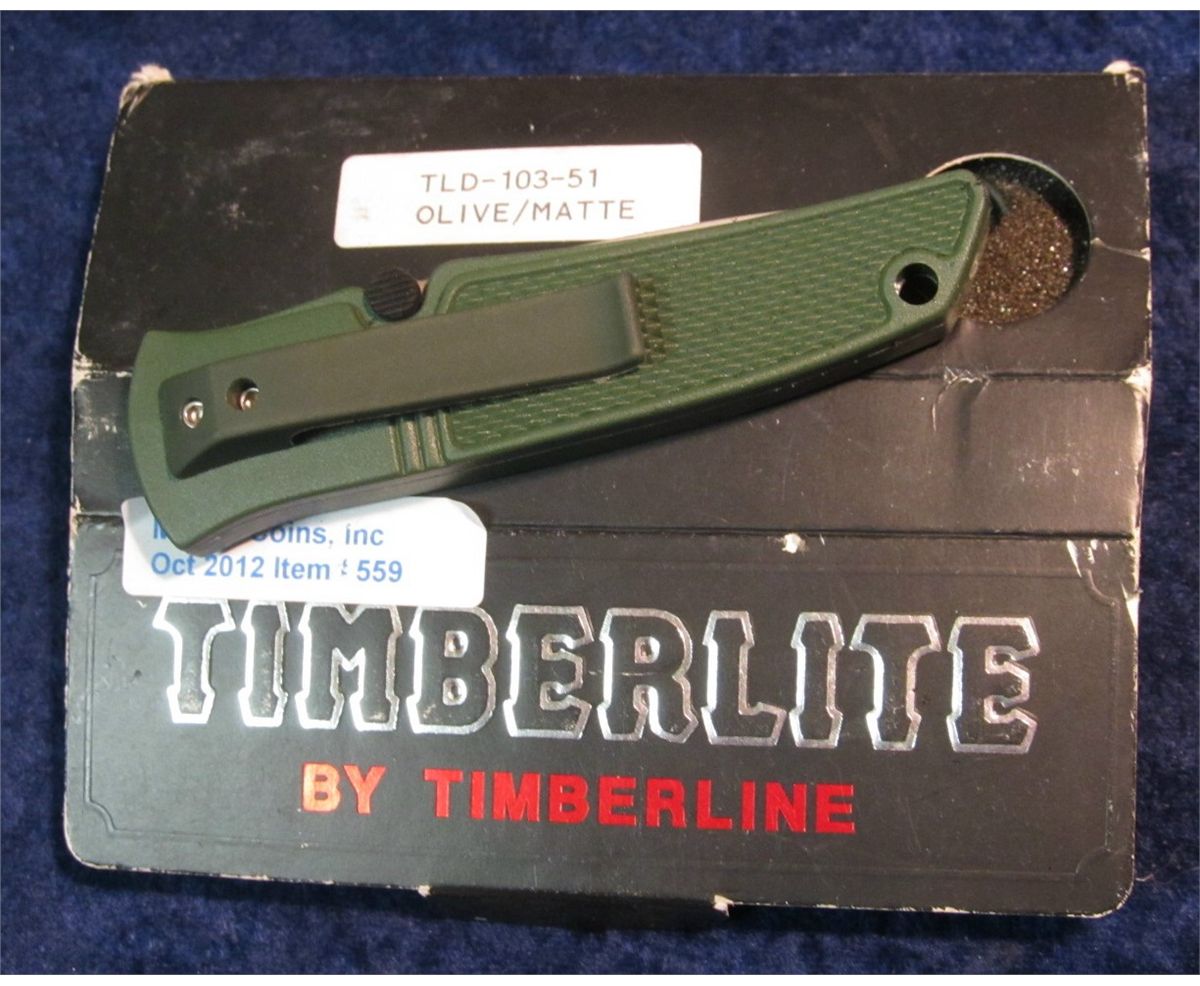 559. U.S.A. made Timberlite Pocket Knife w/ patented locking mechanism ...