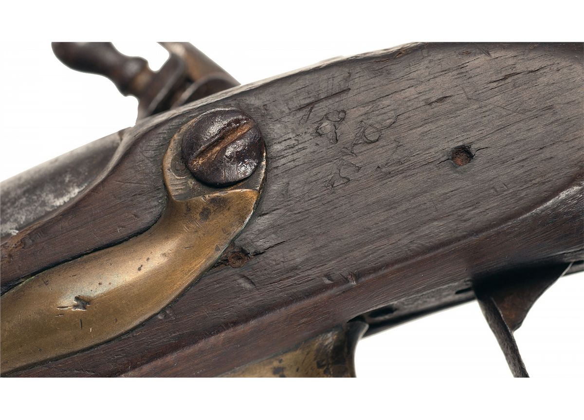 Late 18th Century French Marine Flintlock Pistol