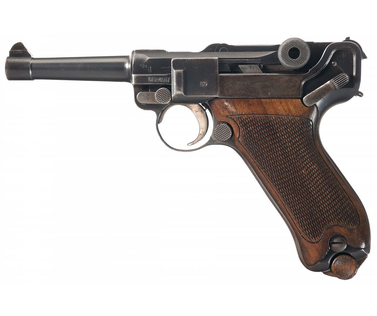 Unique DWM 1920's Era Rework American Eagle Luger Pistol with Holster