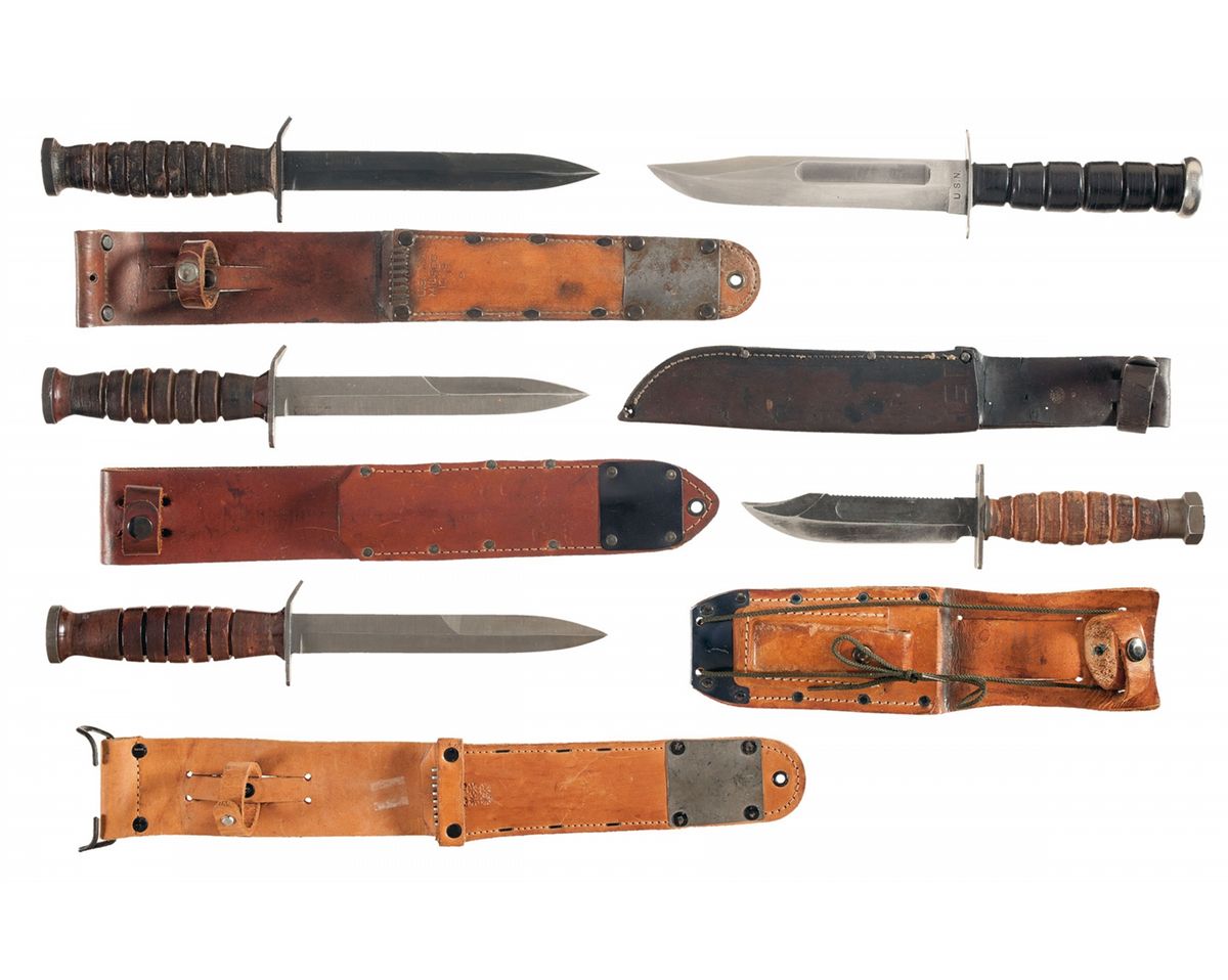 U.S. Military Issue Fighting Knives with Sheaths