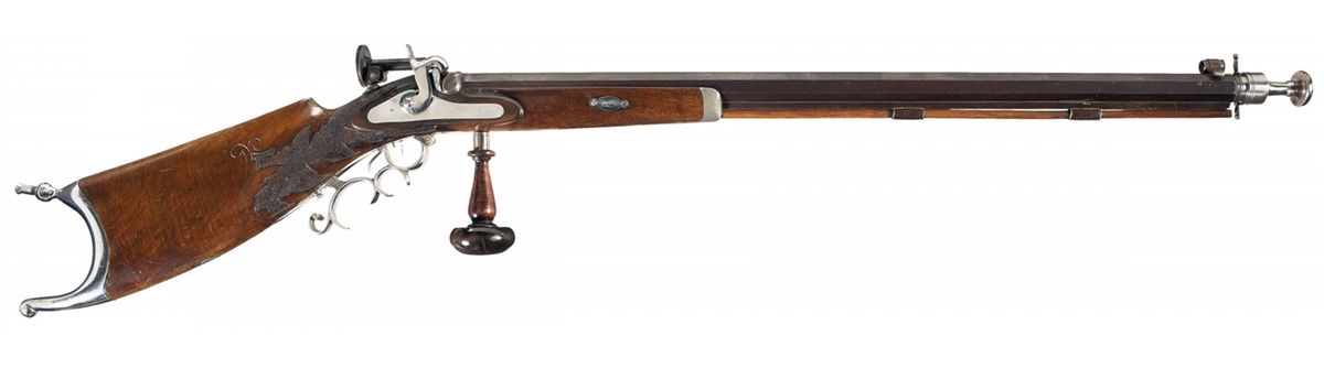 J. Meunier Milwaukee Marked Percussion Schuetzen Rifle