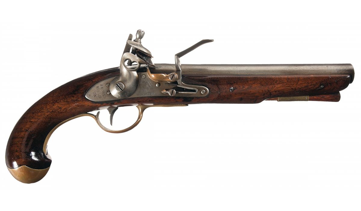 U.S. Simeon North Model 1811 Martial Flintlock Pistol