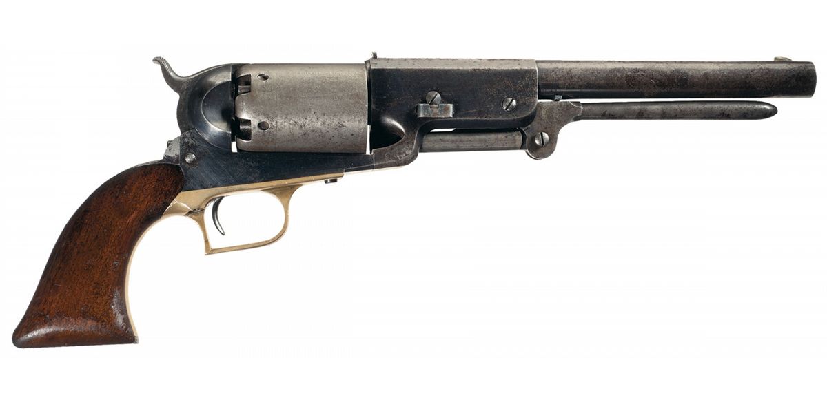 Rare U.S. Colt Model 1847 Walker Revolver No. 26 Issued to Texas Ranger ...