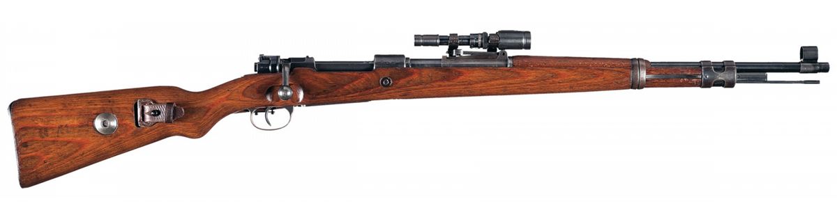 World War II K98 Mauser Sniper Rifle with ZF41 Sniper Scope Mount