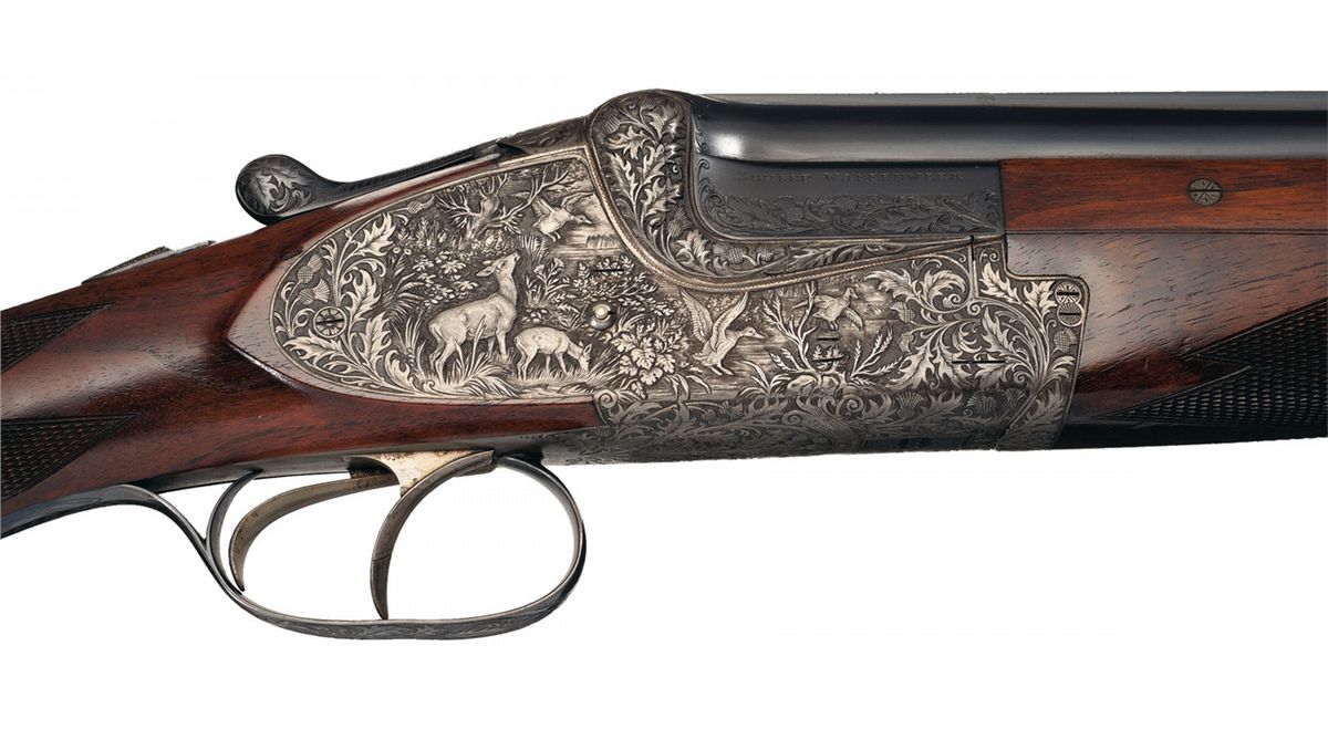 Excellent Engraved Gebruder Merkel Over/Under Shotgun with Leather ...