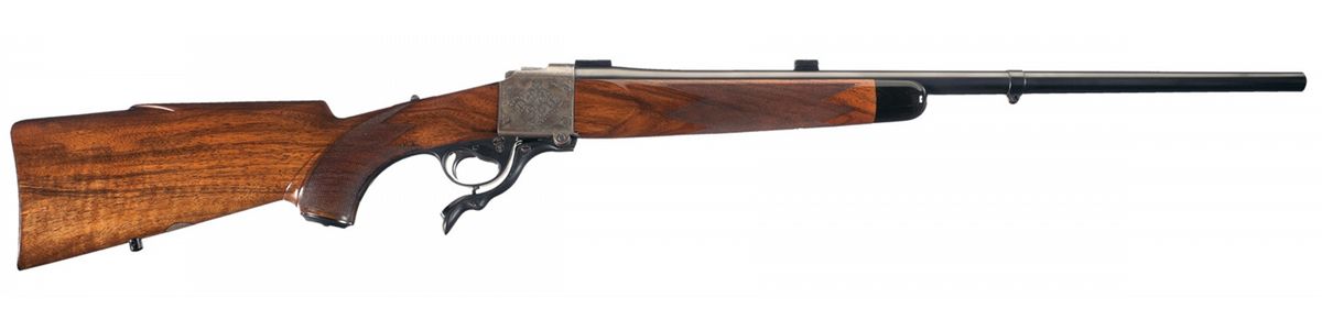 Custom Engraved Griffin & Howe Marked Farquharson Style Single Shot Rifle