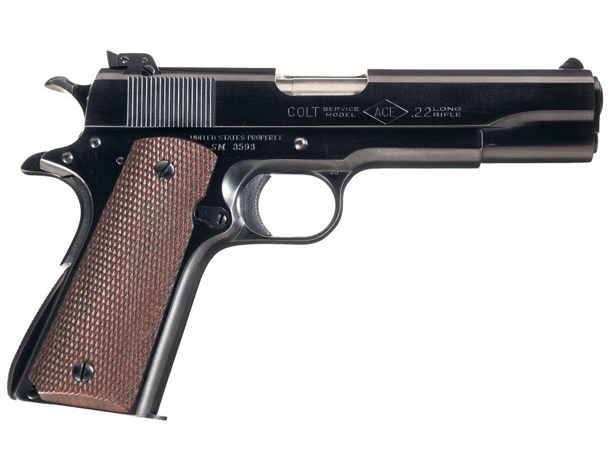 World War II U.S. Colt Service Model Ace Semi-Automatic Pistol