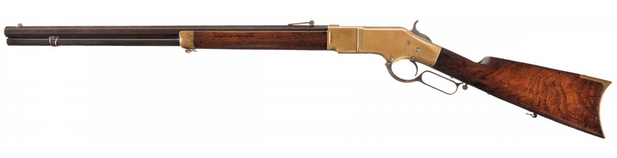 Winchester Model 1866 Lever Action Rifle with Octagon Barrel and Deluxe ...
