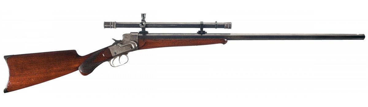 Remington Hepburn No. 3 Sporting Model Single Shot Rifle with Scope