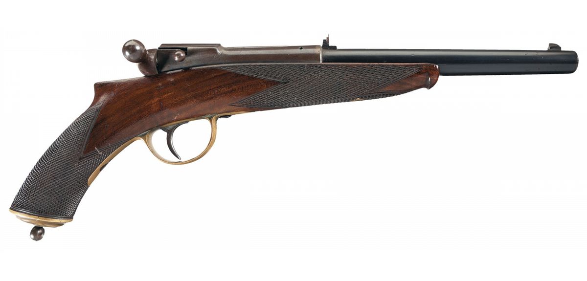 Unique Bethel Burton Patent Bolt Action Pistol