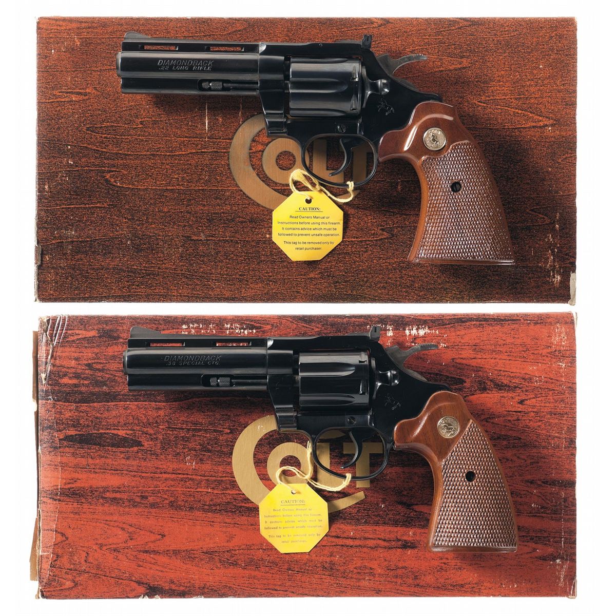 Collector's Lot of Two Boxed Colt Diamondback Double Action Revolvers ...