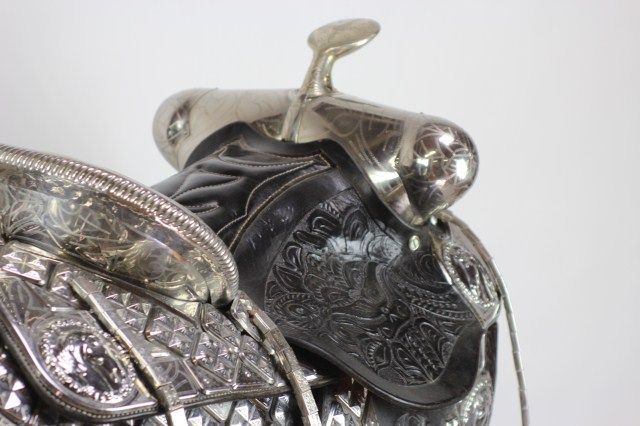 Ted Flowers silver parade saddle