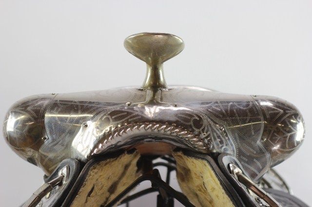 Ted Flowers silver parade saddle