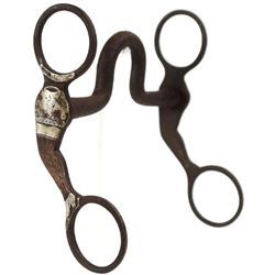 CP Shipley stamped lady leg bit silver and copper