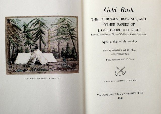 Book "Gold Rush" the journals, drawing and other