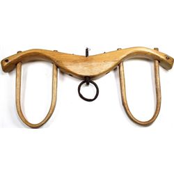 Large antique double Ox Yoke.