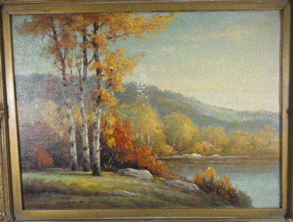 Oil Painting by noted American artist HOWARD ATKINSON, signed, 12" x 16"