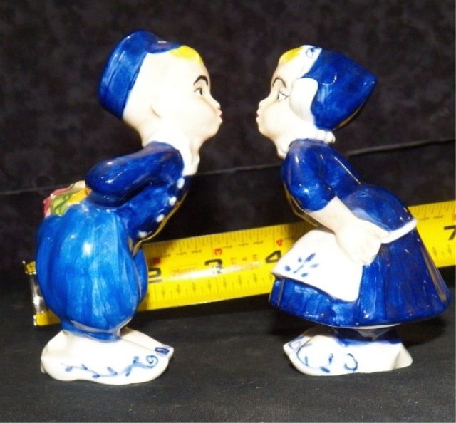 Porcelain Dutch Boy & Girl Kissing Dutch Boy & Girl Figurine signed on ...