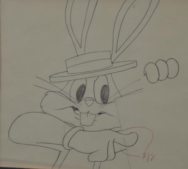 Bugs Bunny Original Production Drawing Animation Art