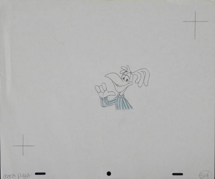 Cocoa Puffs Pencil Drawing Sonny the Cuckoo Bird Blue