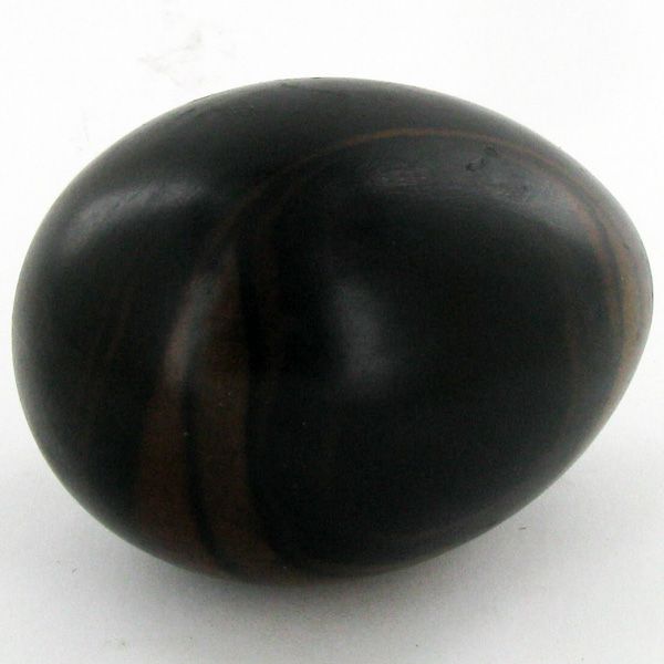Handcarved Ebony Wood Worry Stone (DEC-000902)
