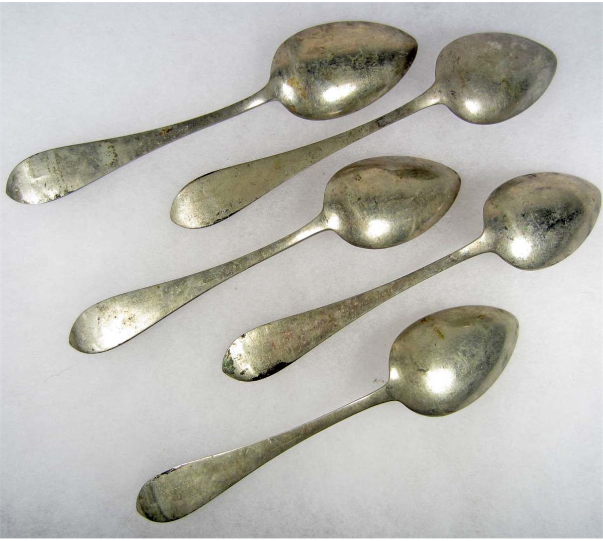 LOT OF 5 GERMAN NAZI TABLE SPOONS