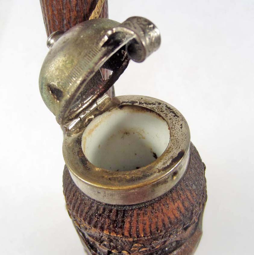 GERMAN NAZI HAND CARVED HUNTING ASSOCIATION WOOD PIPE