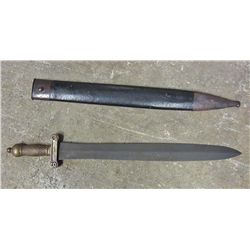 CONFEDERATE STATES CIVIL WAR ERA CS ARTILLERY SHORT SWORD W/ SCABBARD