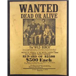 OUTLAWS THE WILD BUNCH GANG WANTED POSTER