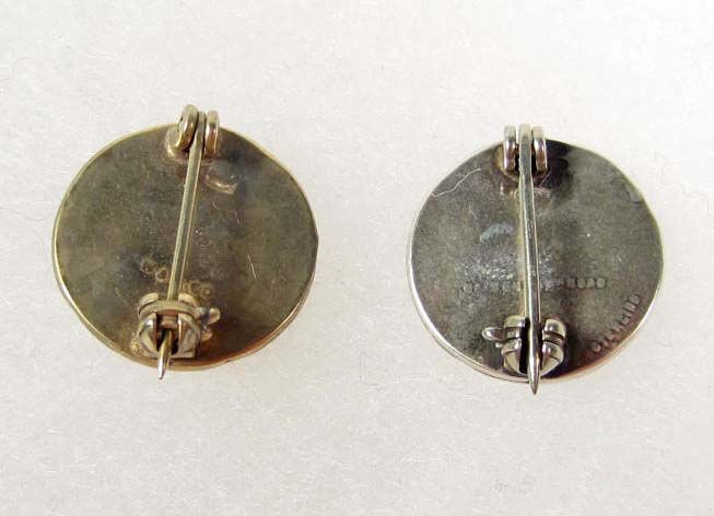 LOT OF 2 US MANHATTAN PROJECT ATOMIC A BOMB EMPLOYEE PINS