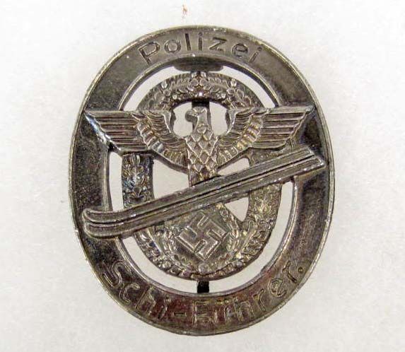 GERMAN NAZI POLICE SHI-FUHRER BADGE
