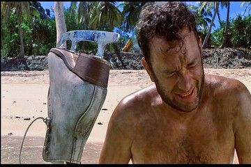 Tom Hanks Castaway Ice Skate & Necklace
