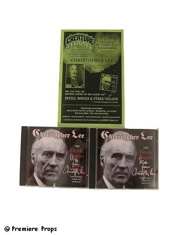 Christopher Lee Sings CD Signed