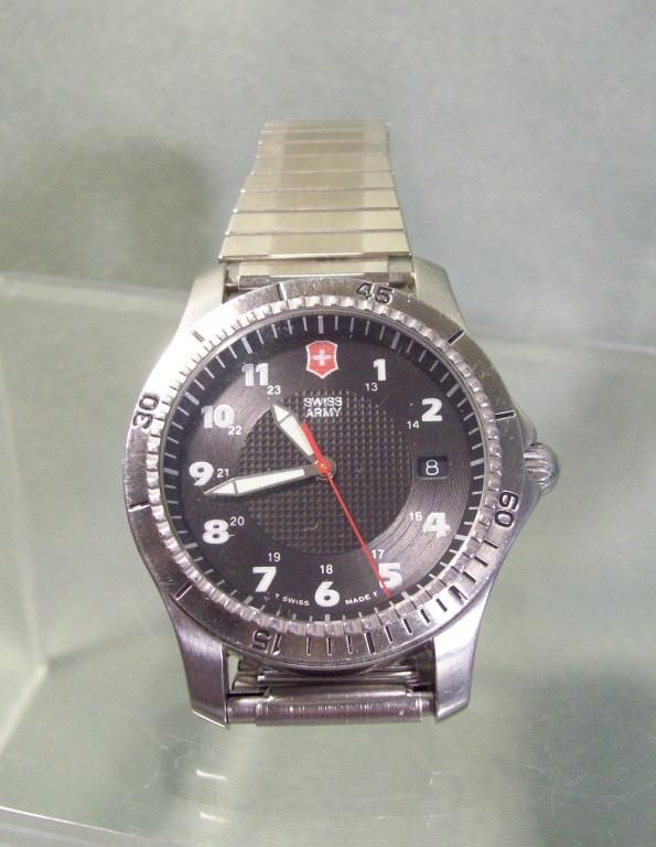 Swiss Army Brand Men's Watch Silver-Toned Band