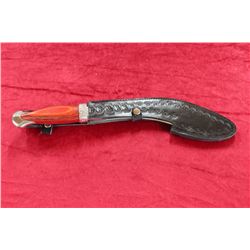 New Stylized Pakistani Knife w/Leather Sheath