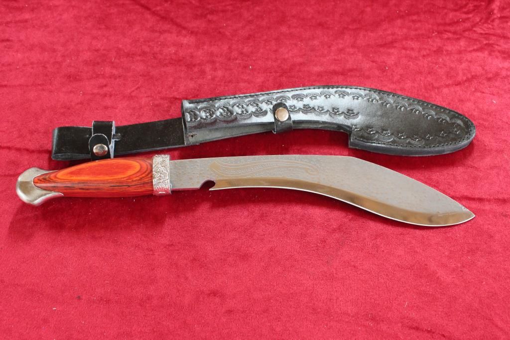 New Stylized Pakistani Knife w/Leather Sheath