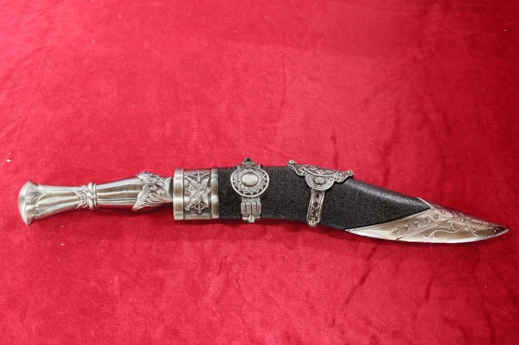 NIB Fantasy Mongol Scimitar Knife w/Sheath