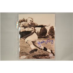Yale Lary Autograph Photo **Detroit Lions** Hall of Fame Inductee Class ...