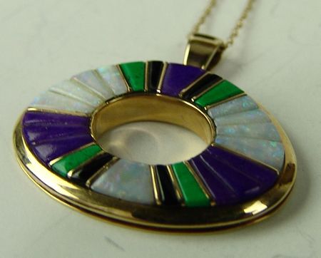 Gold Pendant Necklace - Fannie Bitsoi-Russell