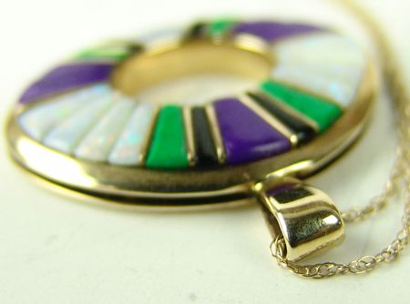 Gold Pendant Necklace - Fannie Bitsoi-Russell