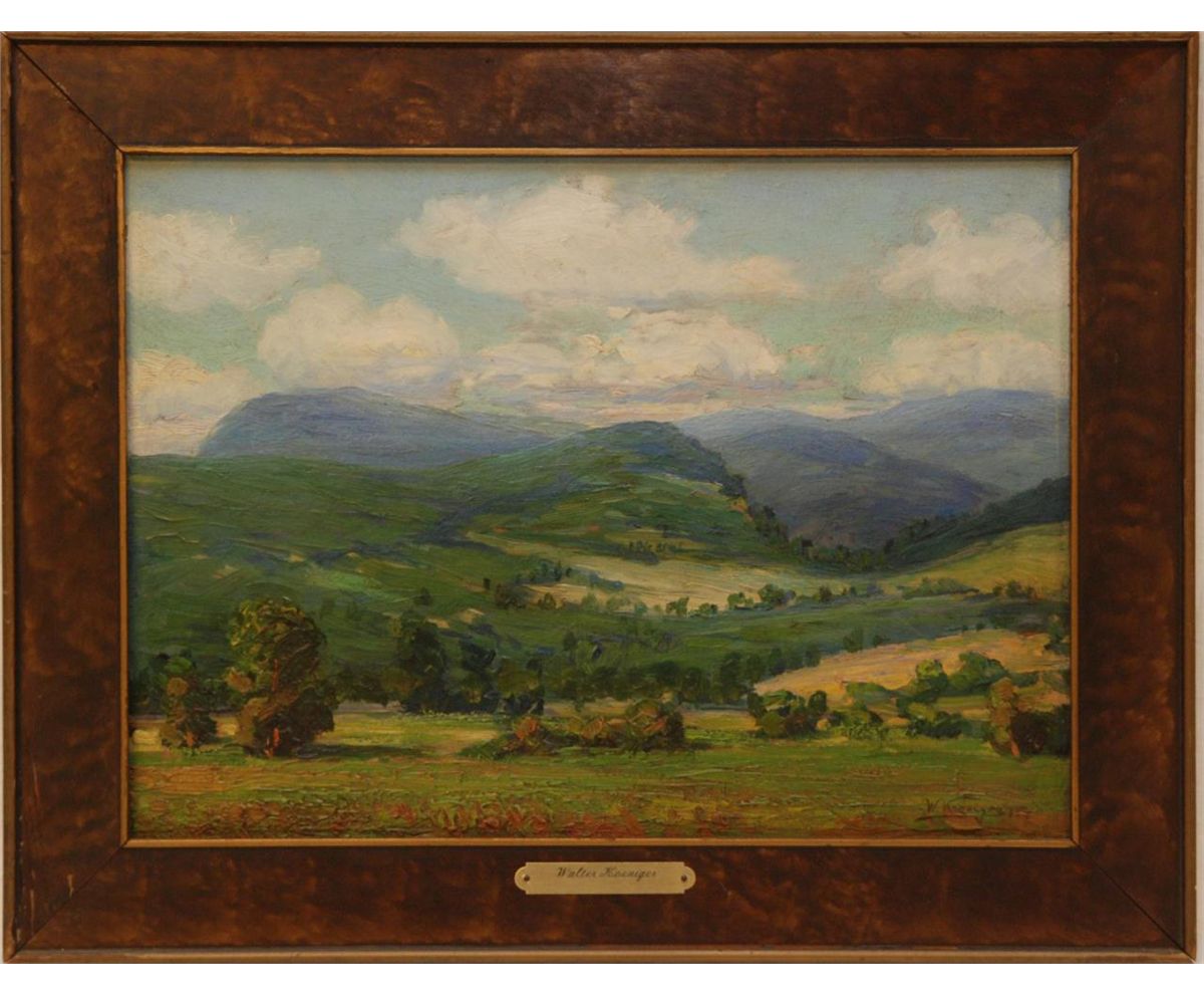 WALTER KOENIGER OIL ON CANVAS OF LANSCAPE