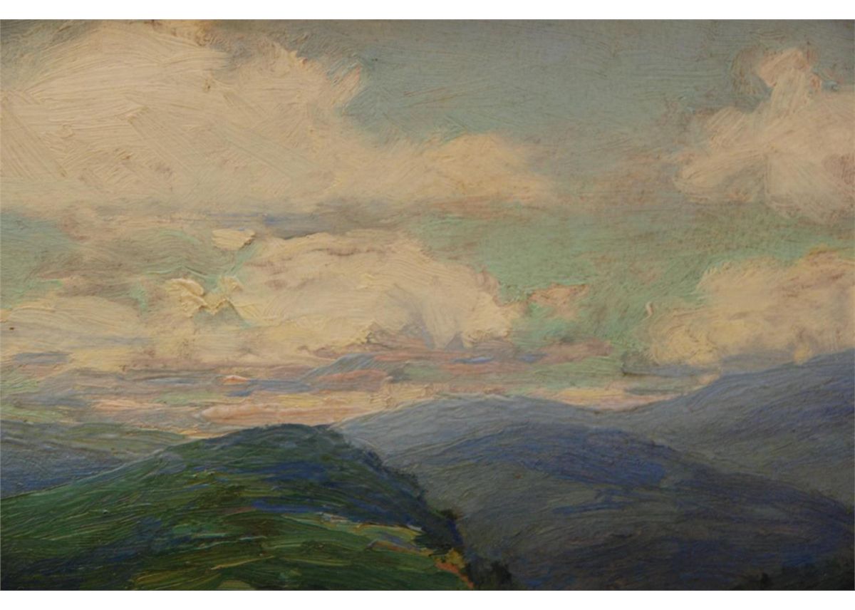 WALTER KOENIGER OIL ON CANVAS OF LANSCAPE