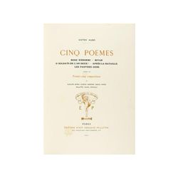 1902. LIBRO: (BIBLIOFILIA). HUGO, VICTOR: CINQ POEMES: BOOZ ENDORMI ...