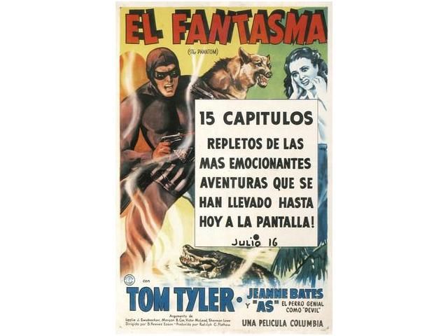 THE PHANTOM (Cartel US.). EL FANTASMA. 1944. 100x70cm. (40x27in ...