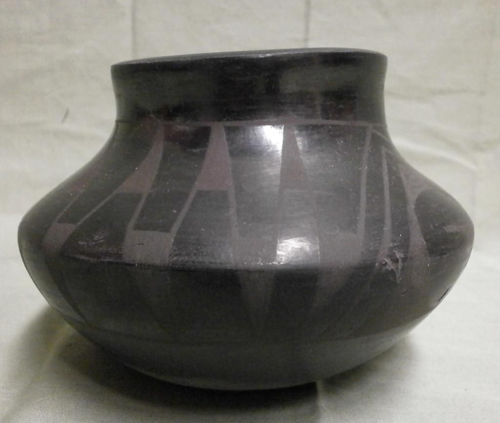 Black On Black Native Pueblo Pottery Bowl
