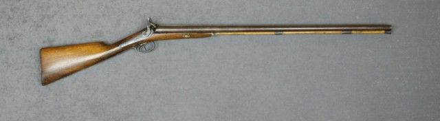 SxS exposed hammer percussion shotgun, back action locks, 16 gauge, 32 ...