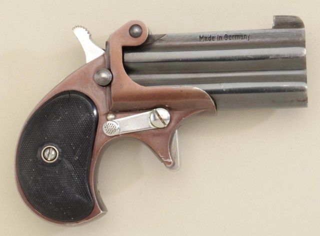 German-made O/U derringer for Hawes Firearms, .357 Mag. cal., blue ...